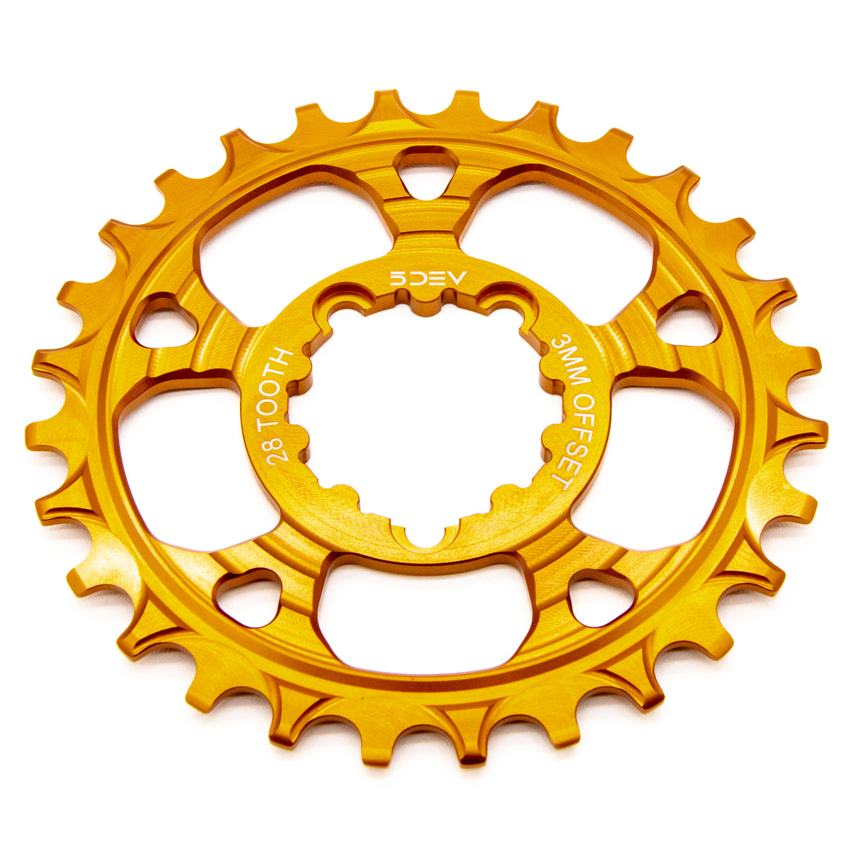5Dev 7075 Classic Chainring 28T Kash – Cycle Limited
