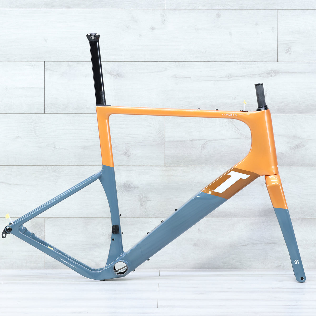 3T Exploro Racemax Gravel Bike Frameset Orange/Grey – Cycle Limited